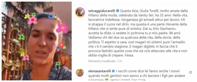 "I vecchi non devono votare". Fulmini della Lucarelli sulla influencer ...