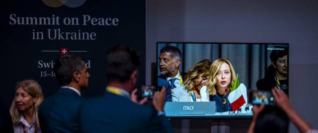 Meloni al summit in Svizzera: "Kiev può contare su di noi, pace non ...